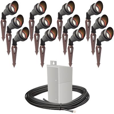 Total Outdoor Landscape Lighting LED low voltage path, pagoda, flood ...