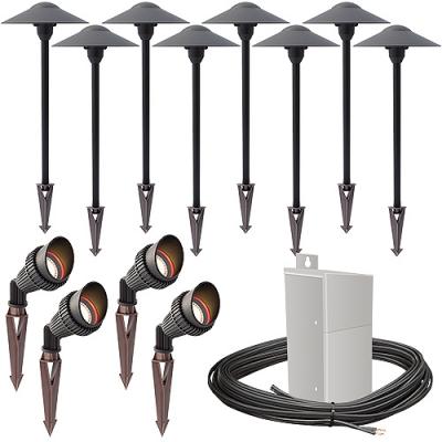 Total Outdoor Landscape Lighting LED low voltage path, pagoda, flood ...